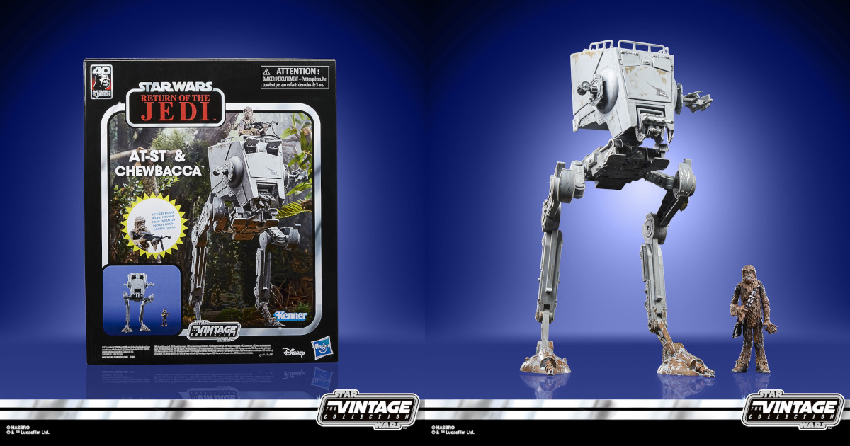 OFFICIAL IMAGES: The Vintage Collection AT-ST & Chewbacca
